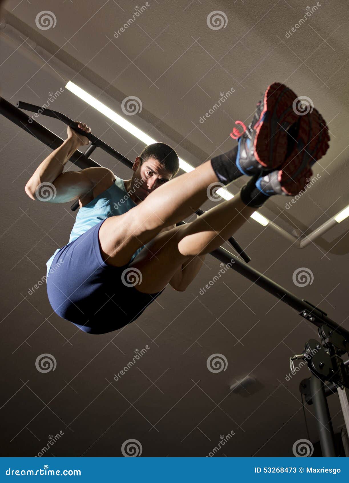 Back chin exercises stock image. Image of chin, male - 53268473