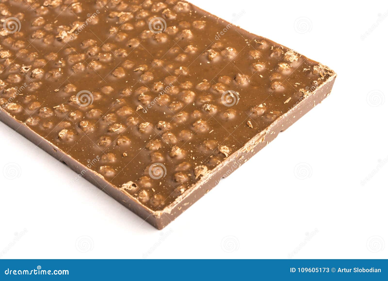 The Back of a Chocolate Bar on a White Background Stock Image - Image ...