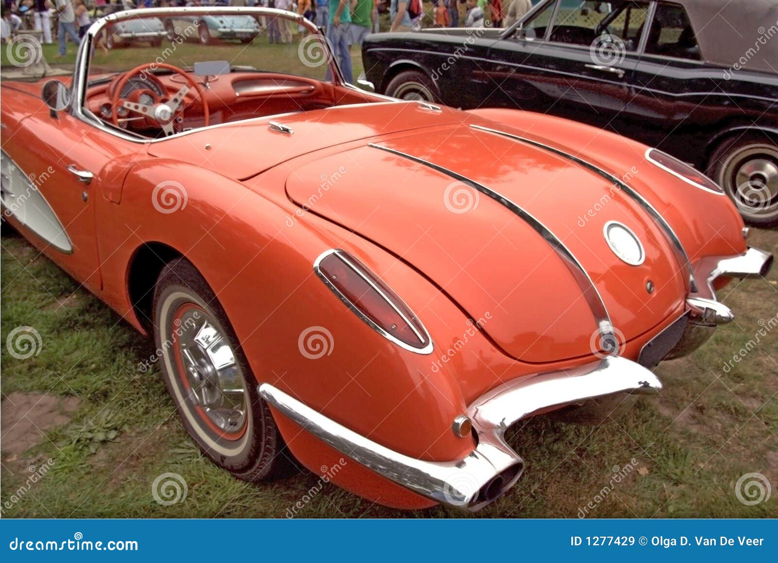 Back of classic corvette stock image. Image of remember - 1277429