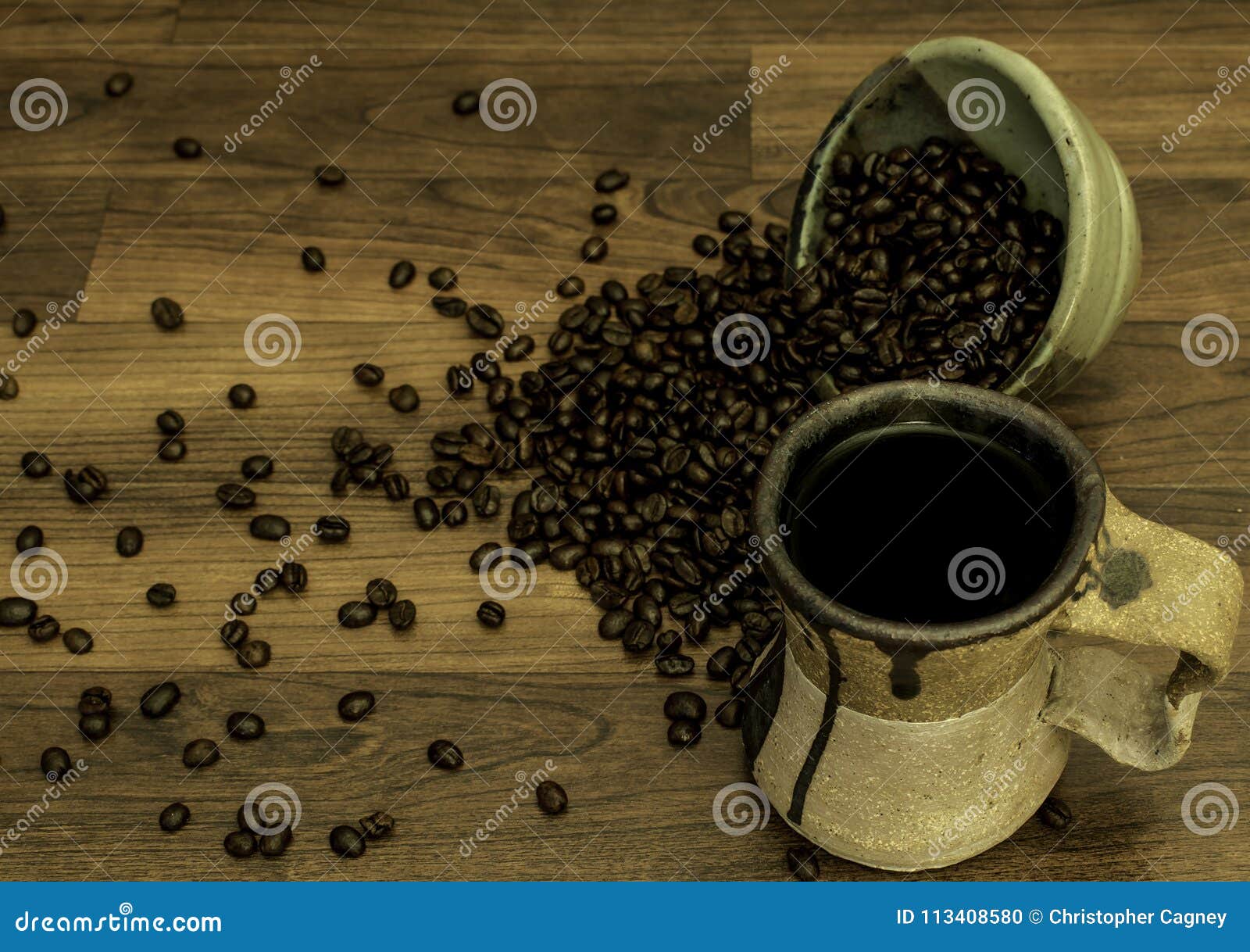 Back Coffee with Beans stock photo. Image of fresh, food - 113408580