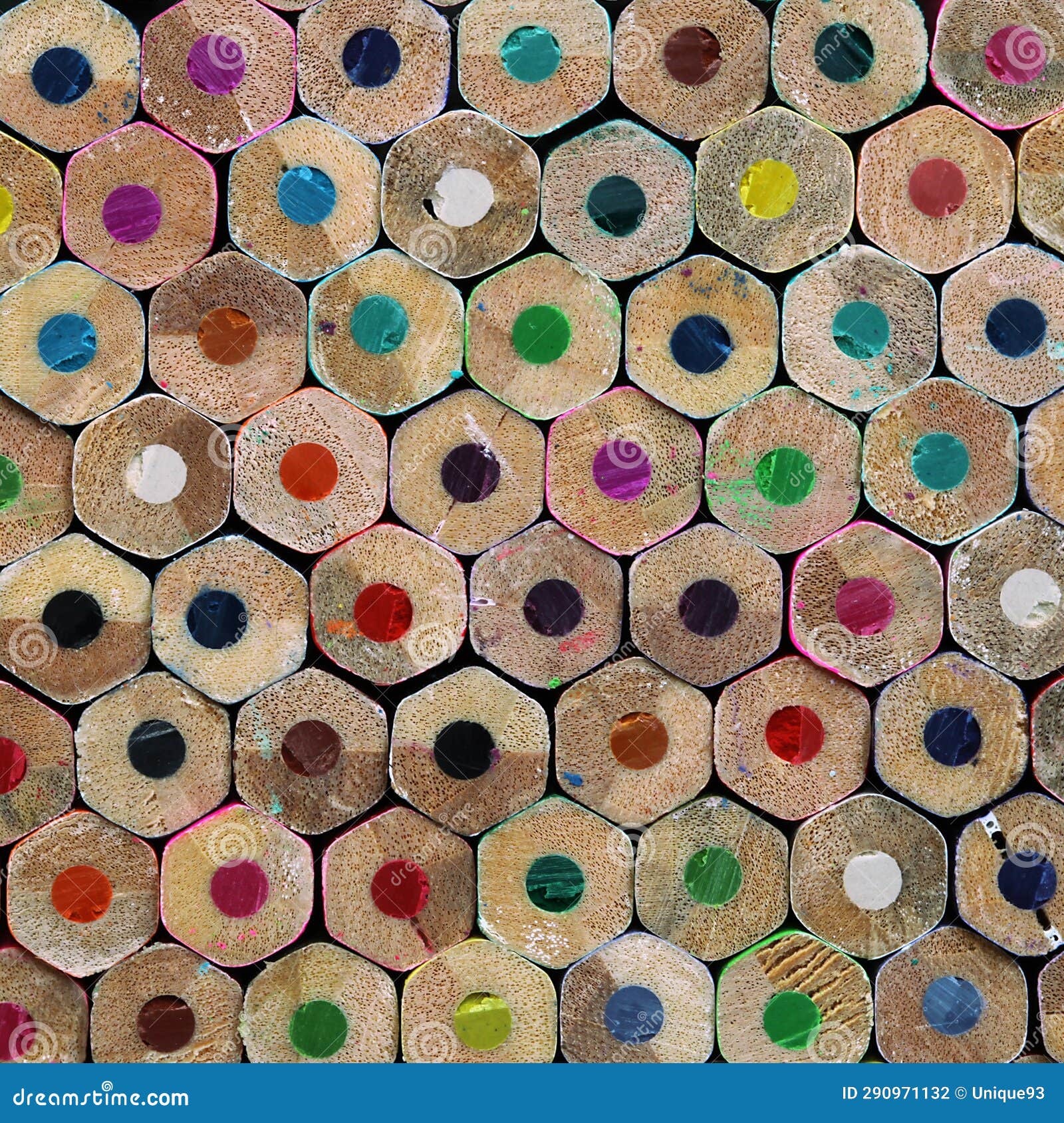Back of colored pencils stock photo. Image of colorier - 290971132
