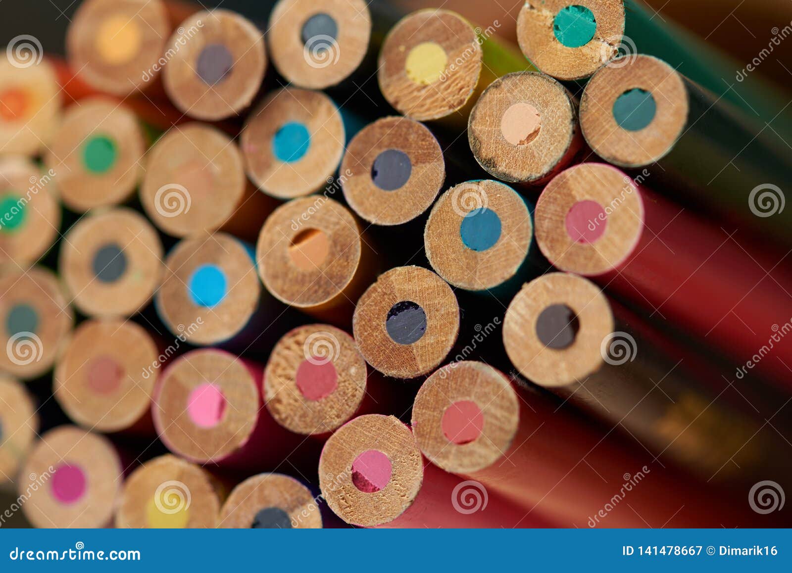 Back of colorful pencils stock image. Image of brown - 141478667