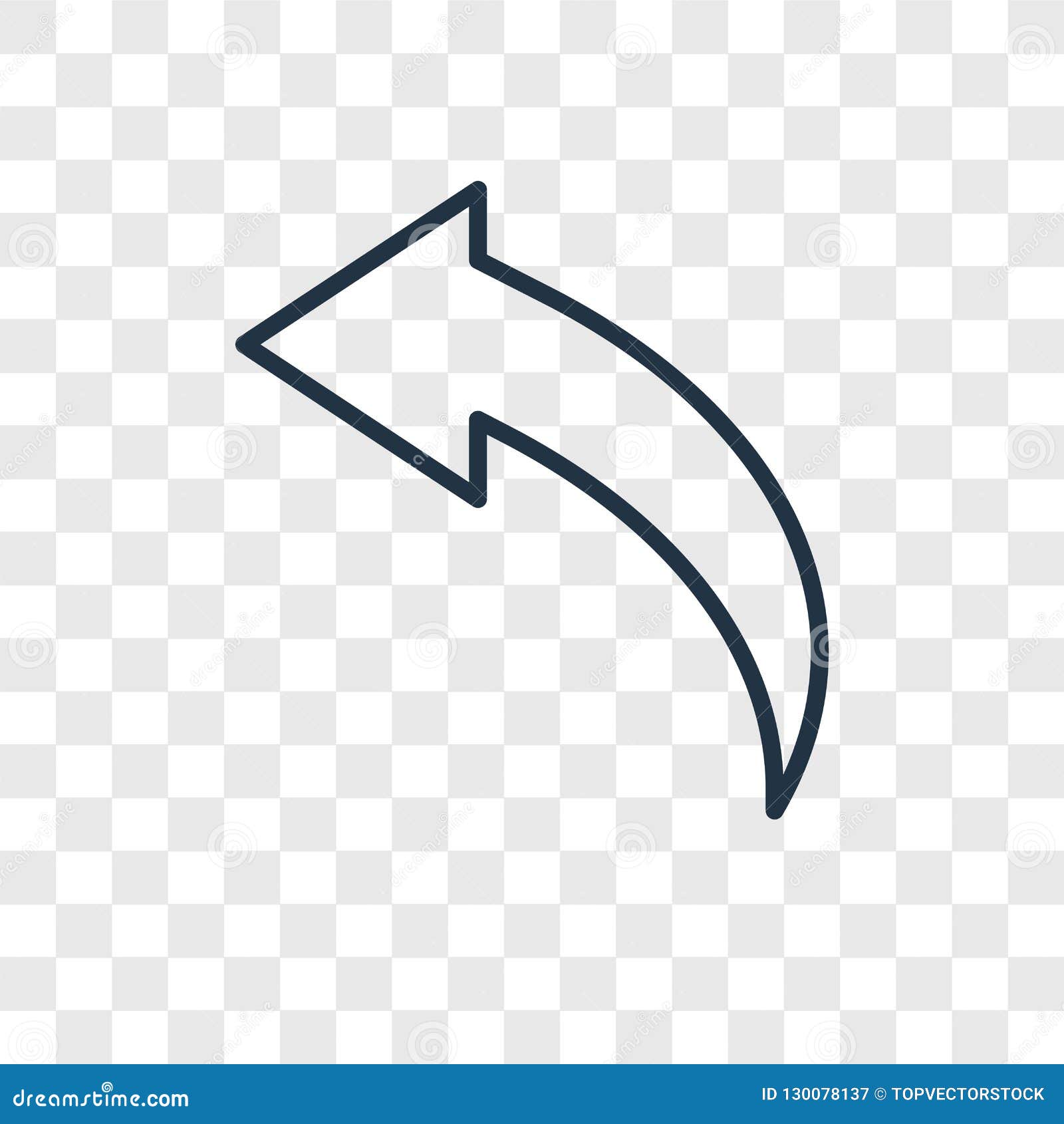 Back Concept Vector Linear Icon Isolated on Transparent Background ...