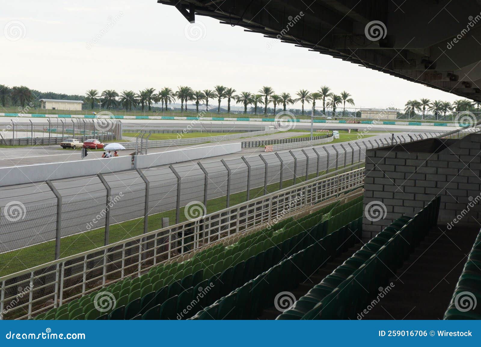 Back Corner View of the Main Circuit As Sweeping Corners and Wide ...