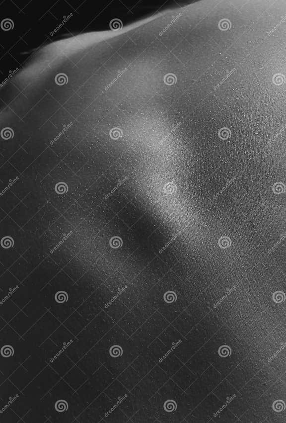 Back Curve Line Detailed Texture Of Human Female Skin Close Up Part
