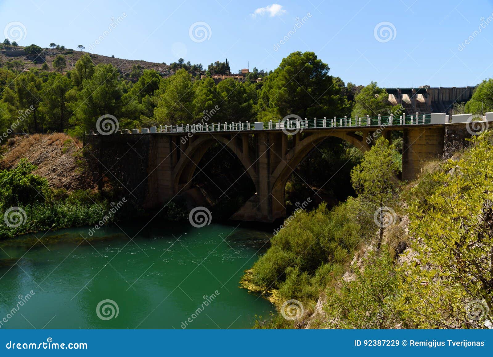 The back of the dam water stock image. Image of technology - 92387229