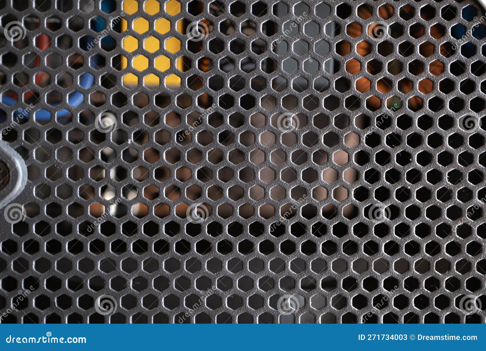 Back of a Desktop Computer in an Office Stock Image - Image of ...