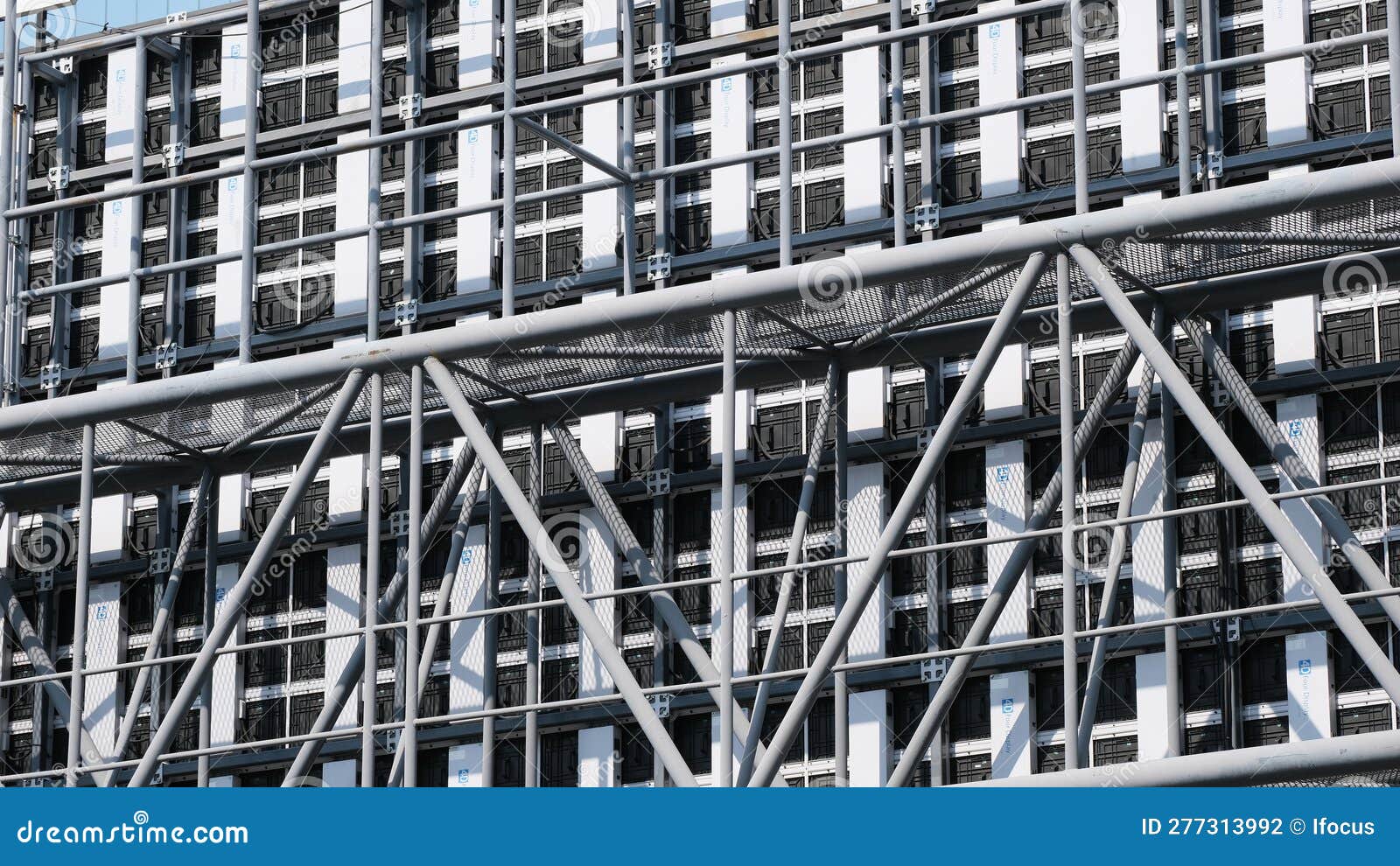 Metallic Structure, Back of Overhead Gantry Stock Photo - Image of ...