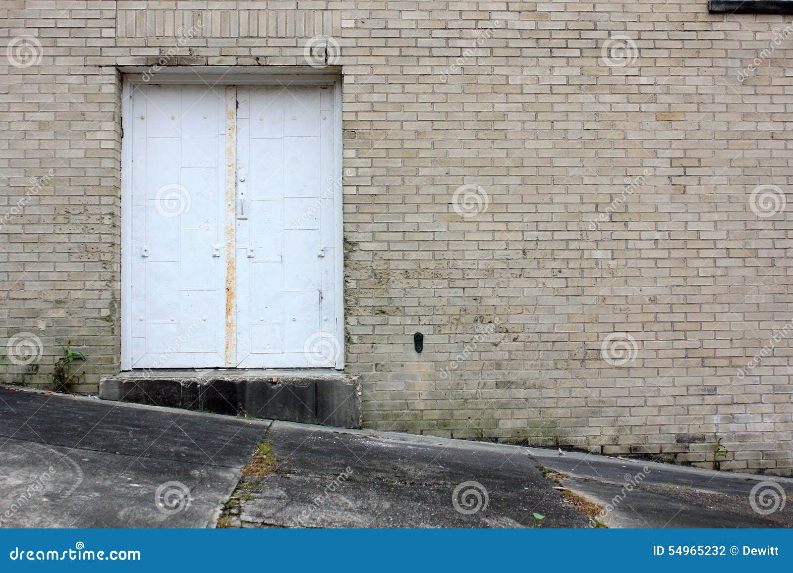 Back door exit stock photo. Image of rusty, slope, painted - 54965232