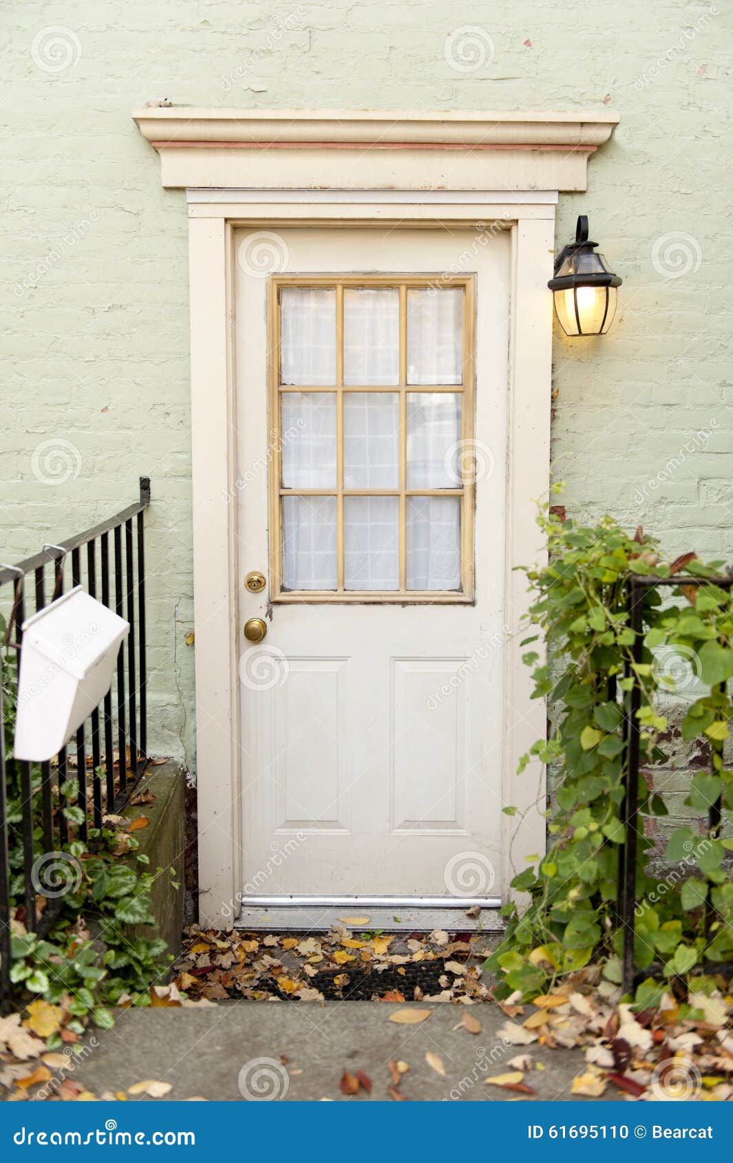 Back door stock photo. Image of building, autumn, home - 61695110