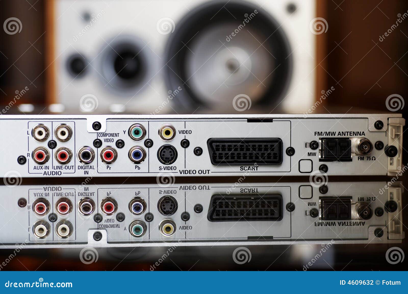 Back Of A DVD Player Picture. Image: 4609632