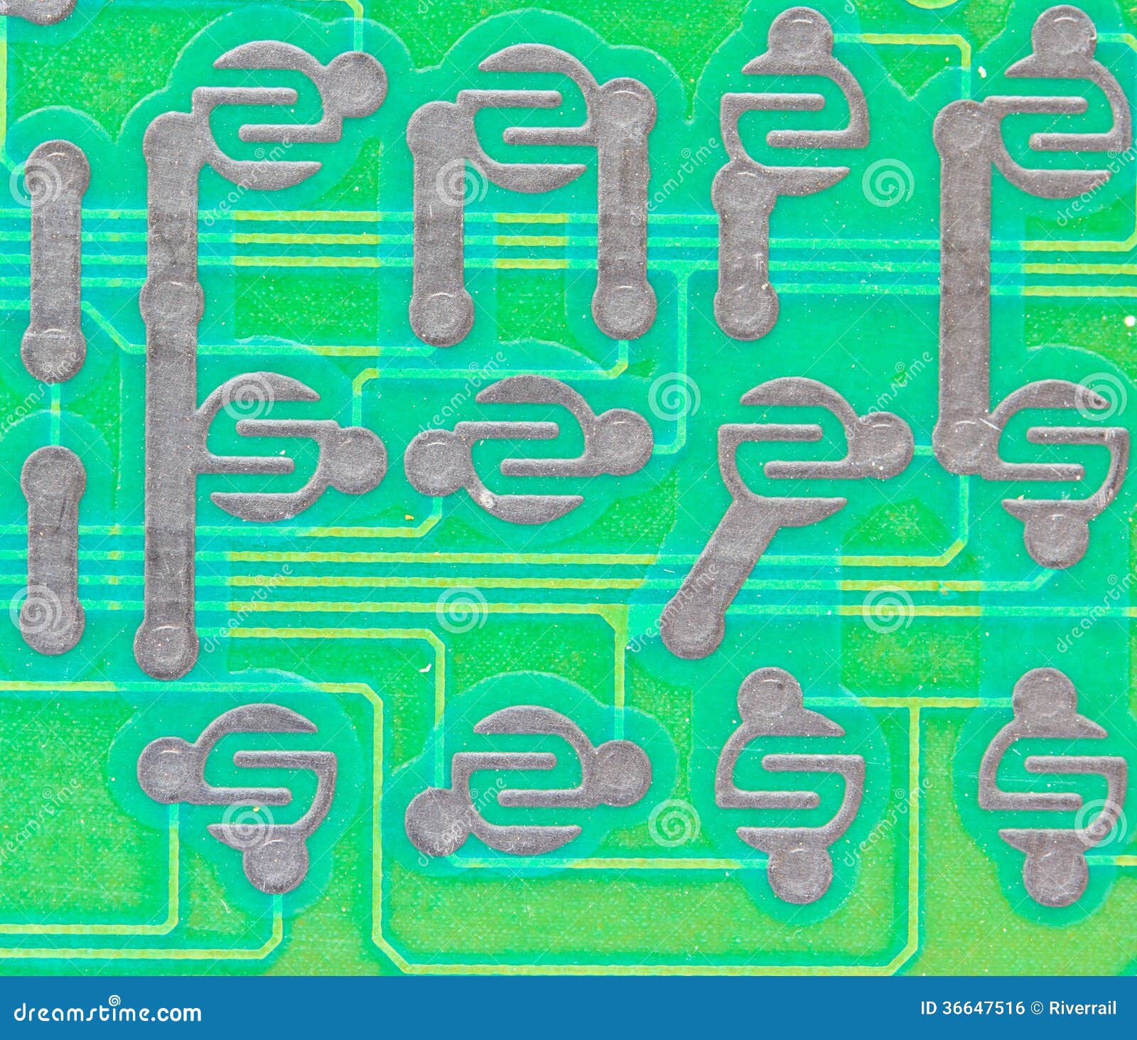 The Back of Electronic Board Stock Illustration - Illustration of ...