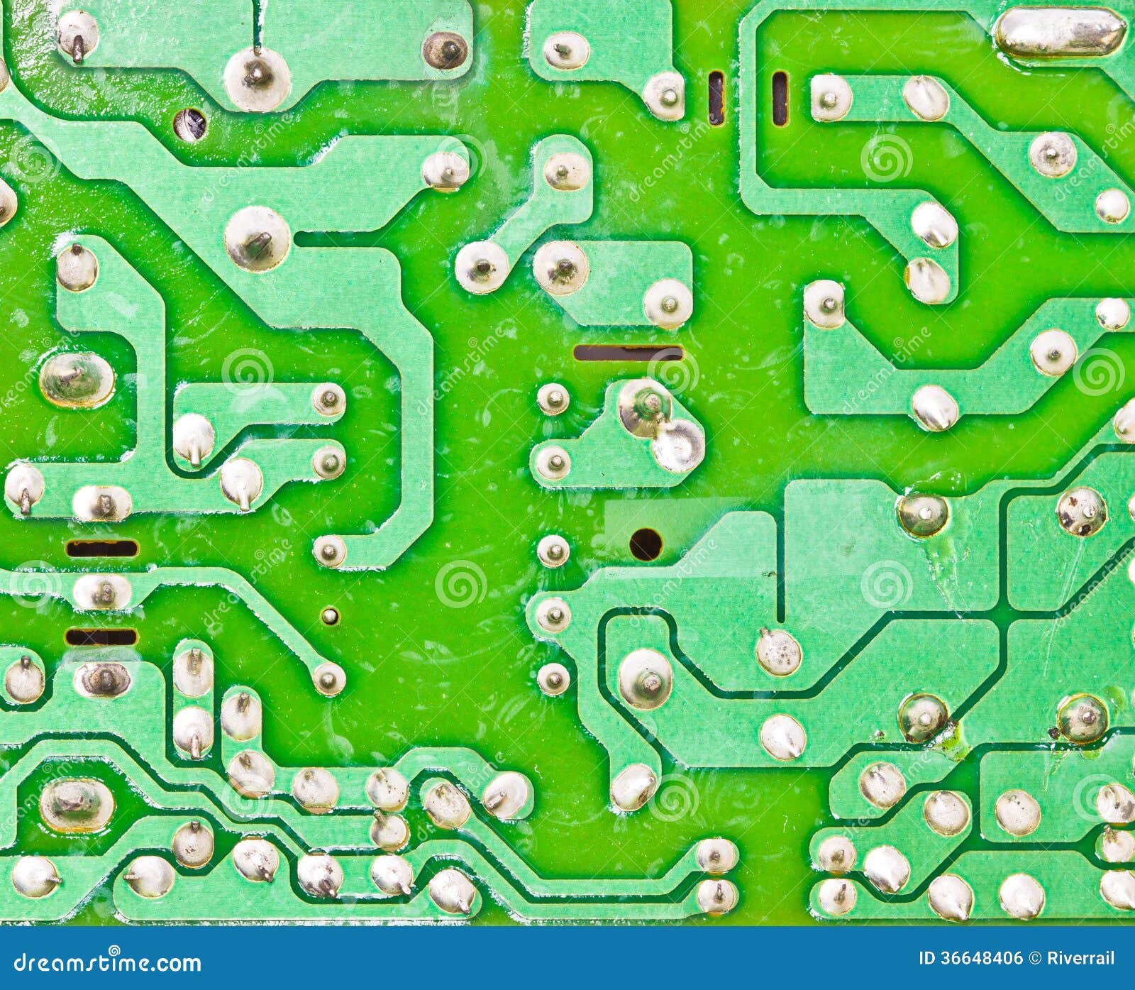 The Back of Electronic Board Stock Photo - Image of engineering ...