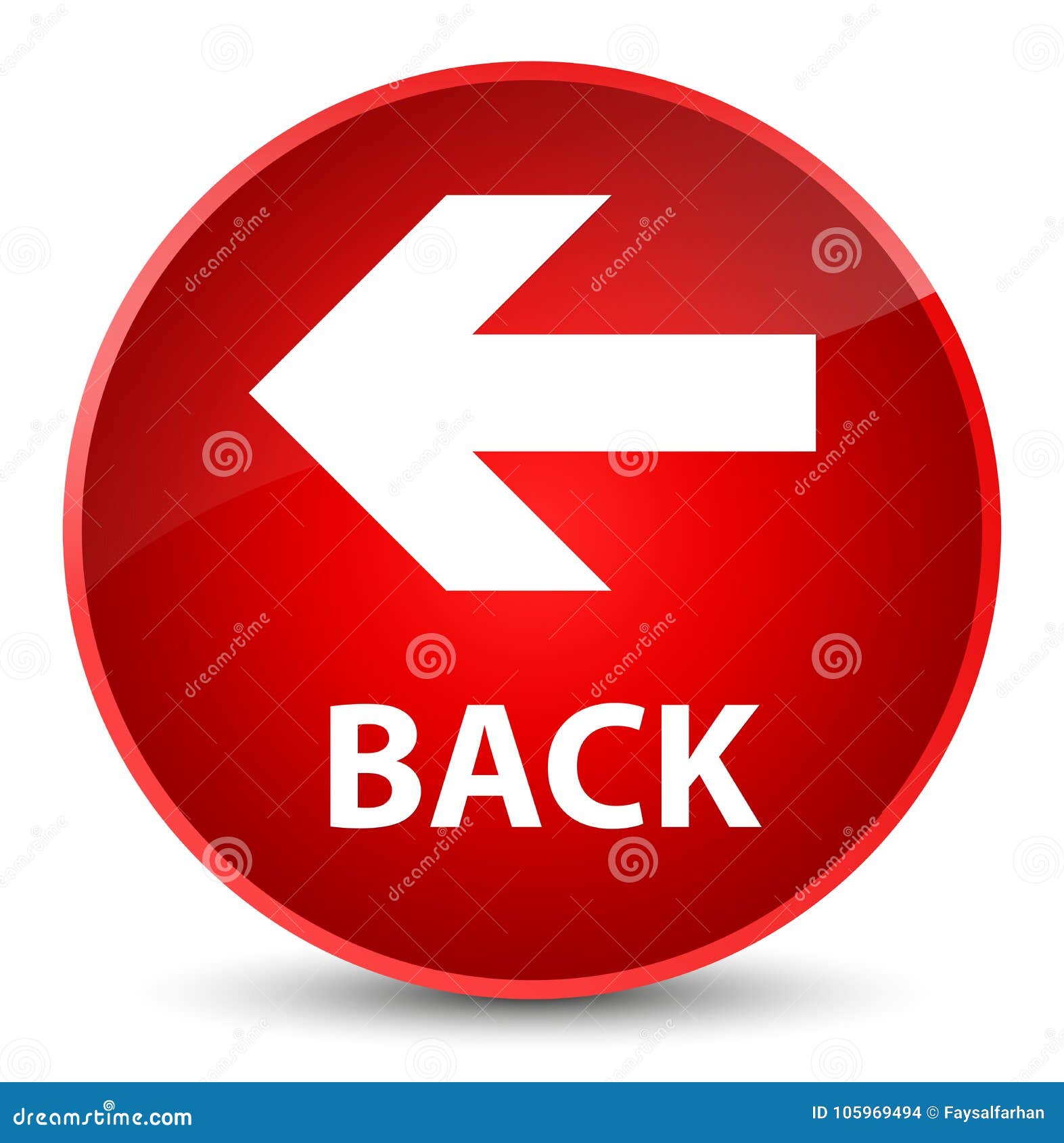 Back Elegant Red Round Button Stock Illustration - Illustration of ...