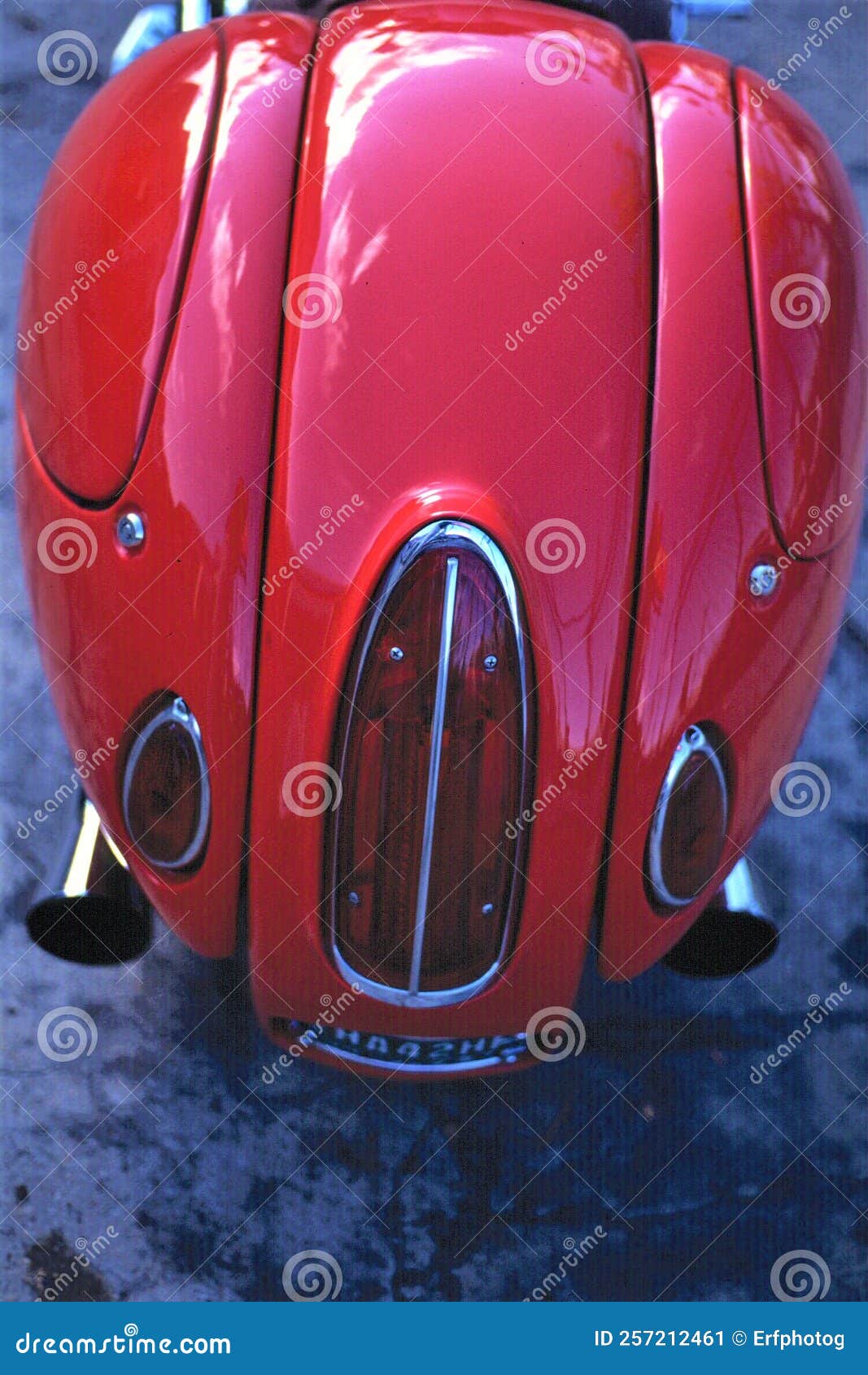 Back End of a Custom Motorcycle Stock Image - Image of cool, built ...