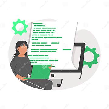 Back End Development Abstract Concept Vector Illustration. Software ...