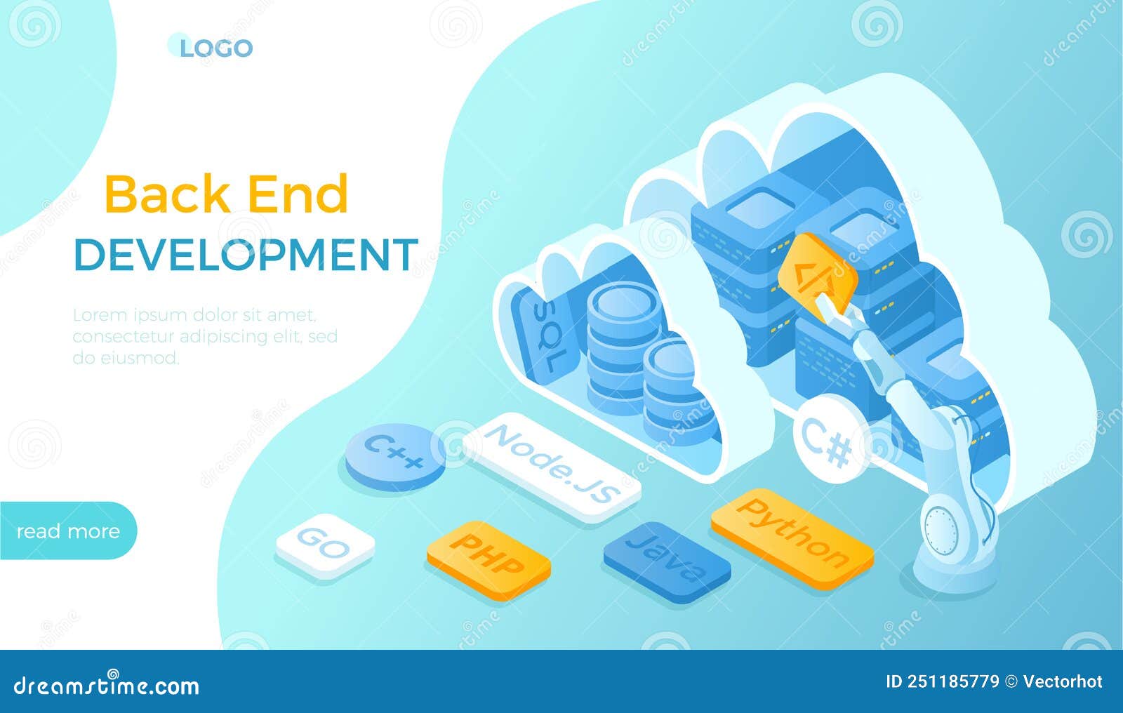 Back End Development Coding Software Engineering Programming Languages Server Racks And