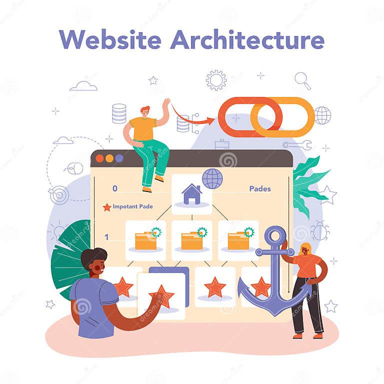Back End Development Concept. Software Development Process Stock Vector ...