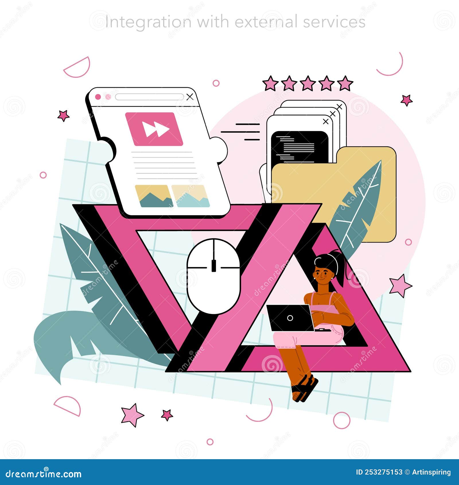 Back End Development Concept. Software Development Process Stock Vector ...