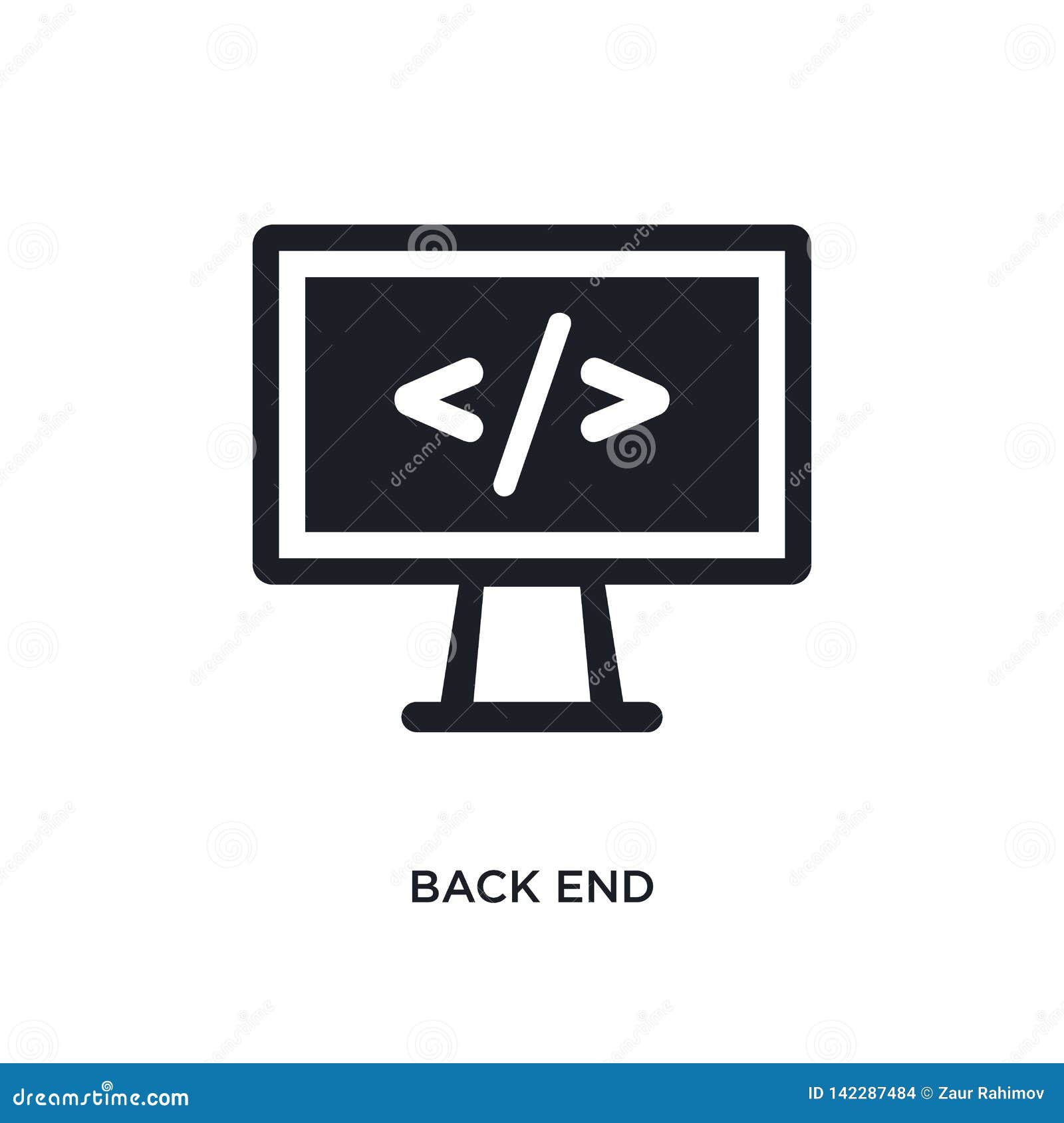 Back End Isolated Icon. Simple Element Illustration from Technology ... Back End Isolated Icon. Simple Element Illustration from Technology ...