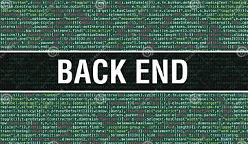BACK END Text Written on Programming Code Abstract Technology ...
