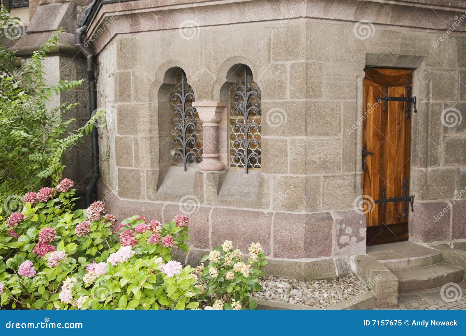 Back entrance of church stock image. Image of outside - 7157675