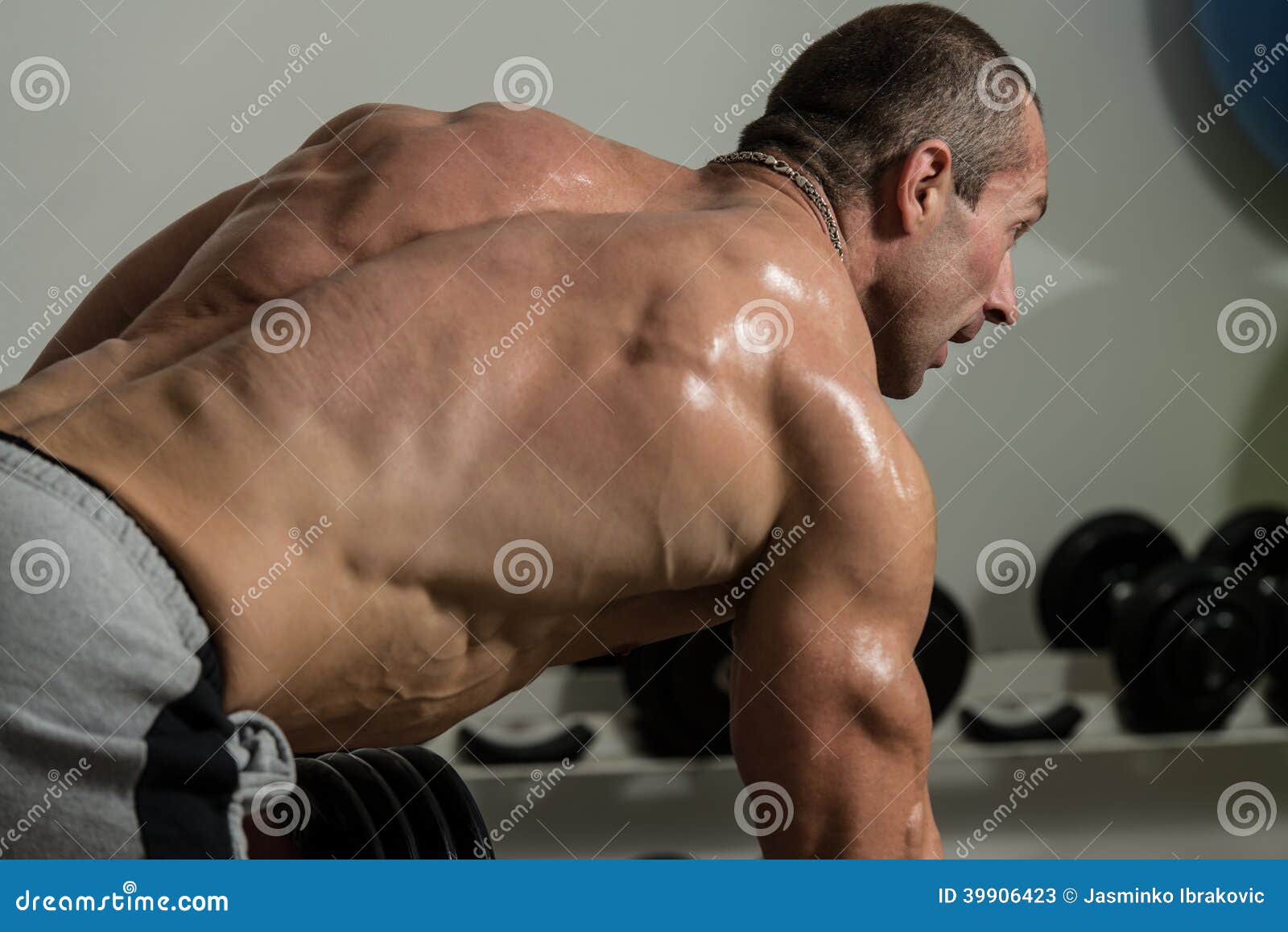 Back Exercise stock image. Image of bodybuilder, exercises - 39906423