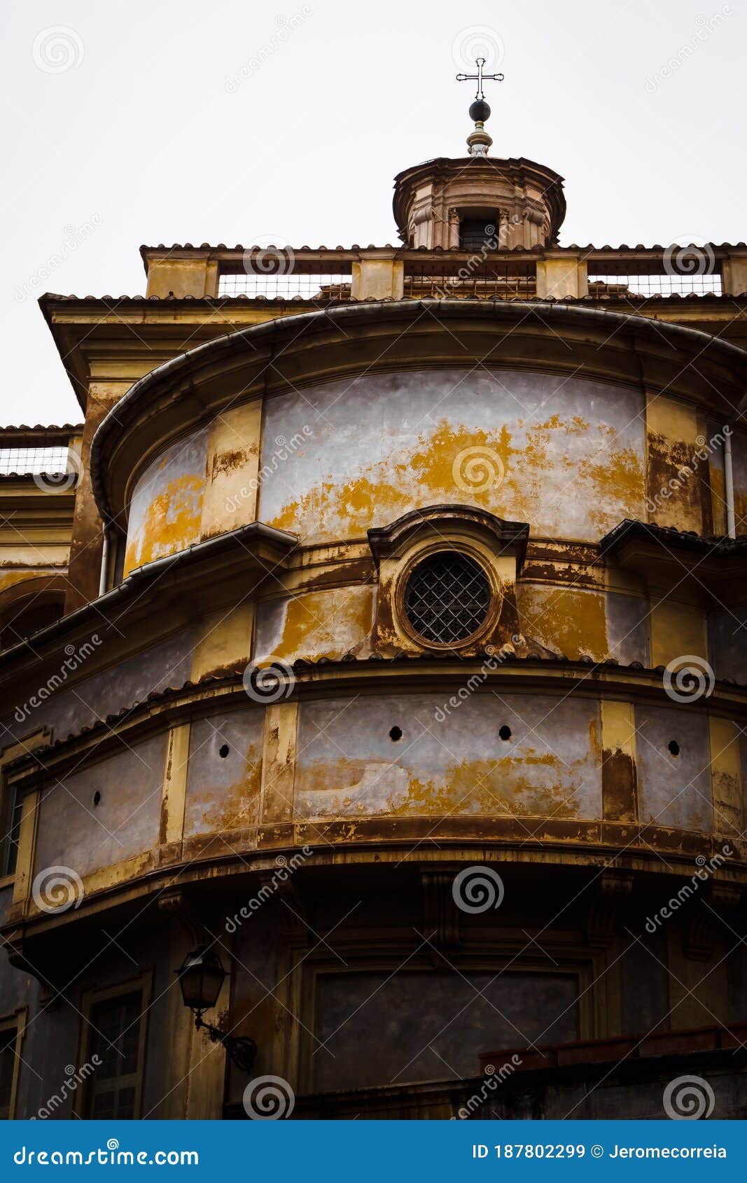 Back Facade of the Famous Pantheon in Rome Stock Image - Image of ...
