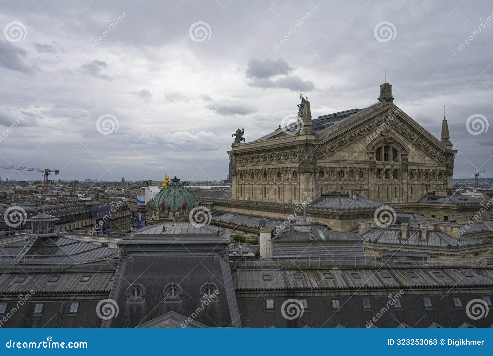 Opera Garnier Building in Paris Editorial Stock Photo - Image of church ...