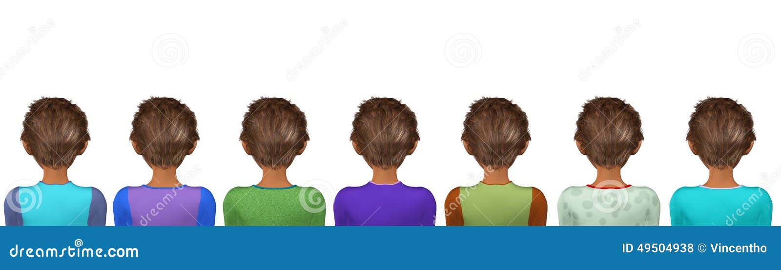 Back Facing Audience Spectators Illustration Stock Photo - Illustration ...