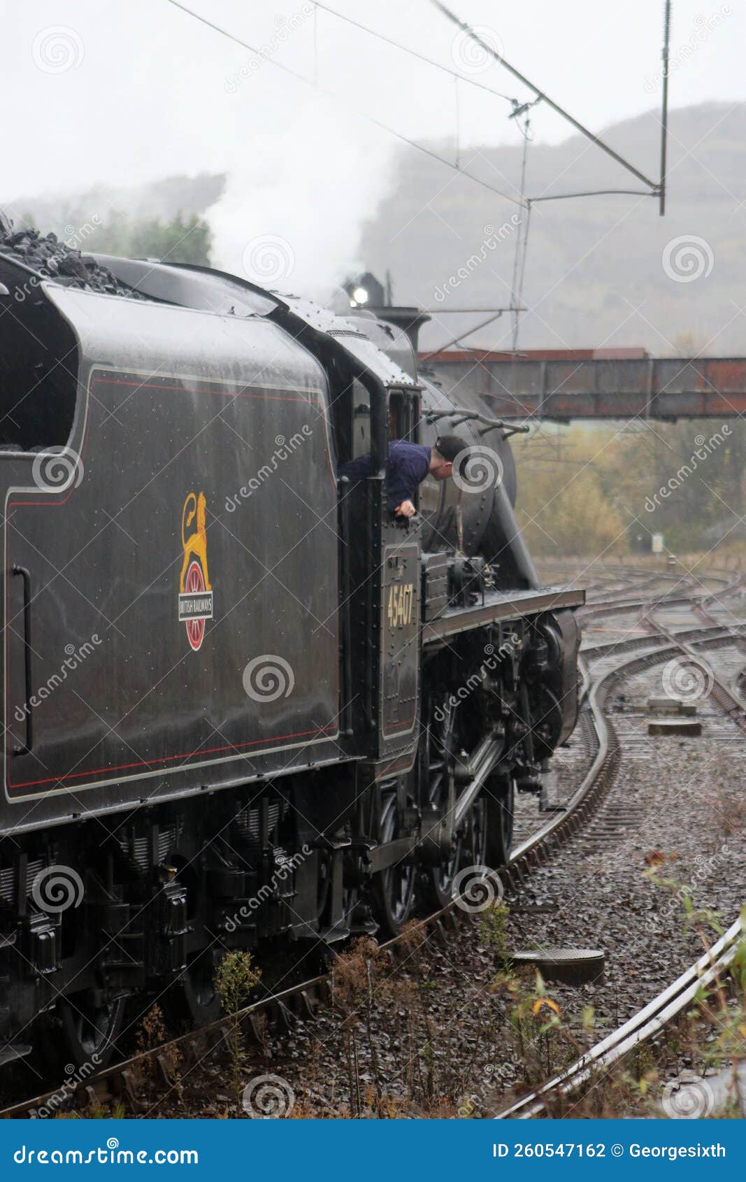 Back Five Steam Train Leaving Carnforth Station Editorial Photography ...