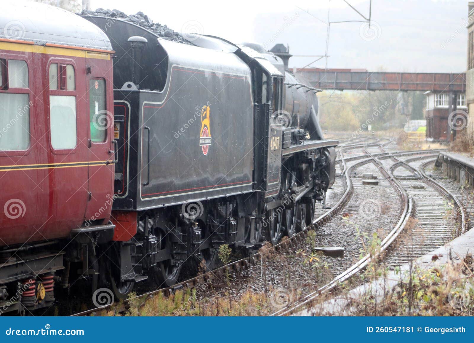 Back Five Steam Train Leaving Carnforth Station Editorial Photo - Image ...
