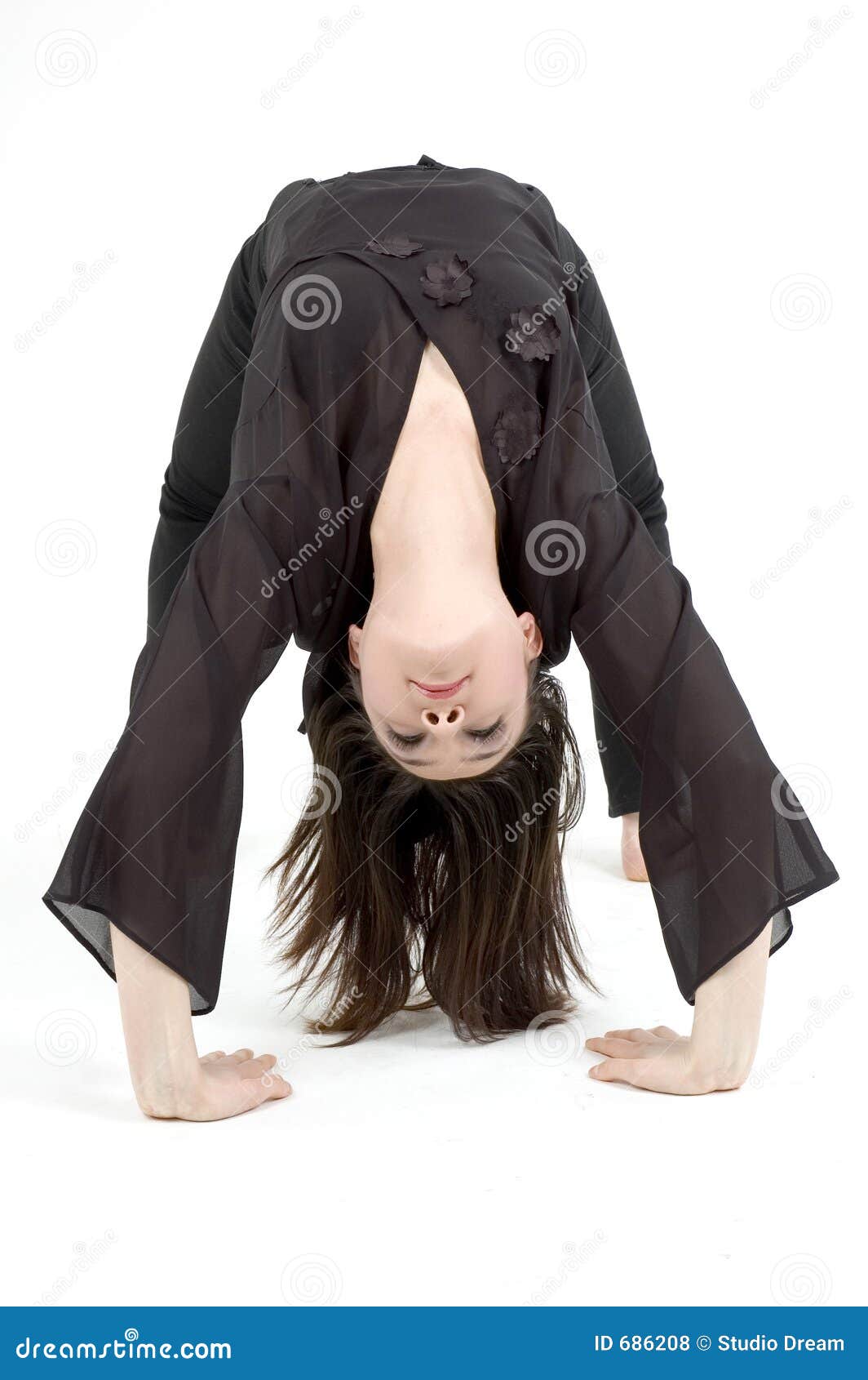 Back flipping young girl stock photo. Image of stance, pose - 686208