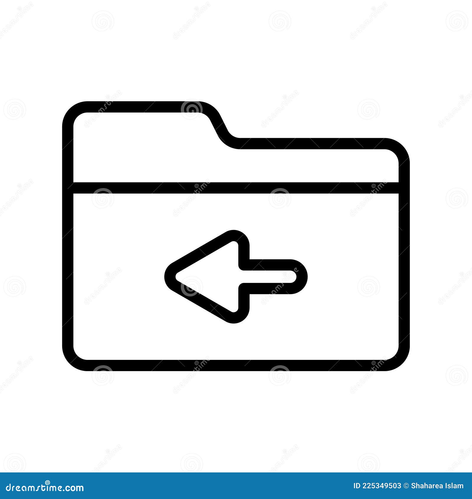 Back folder icon stock vector. Illustration of designed - 225349503