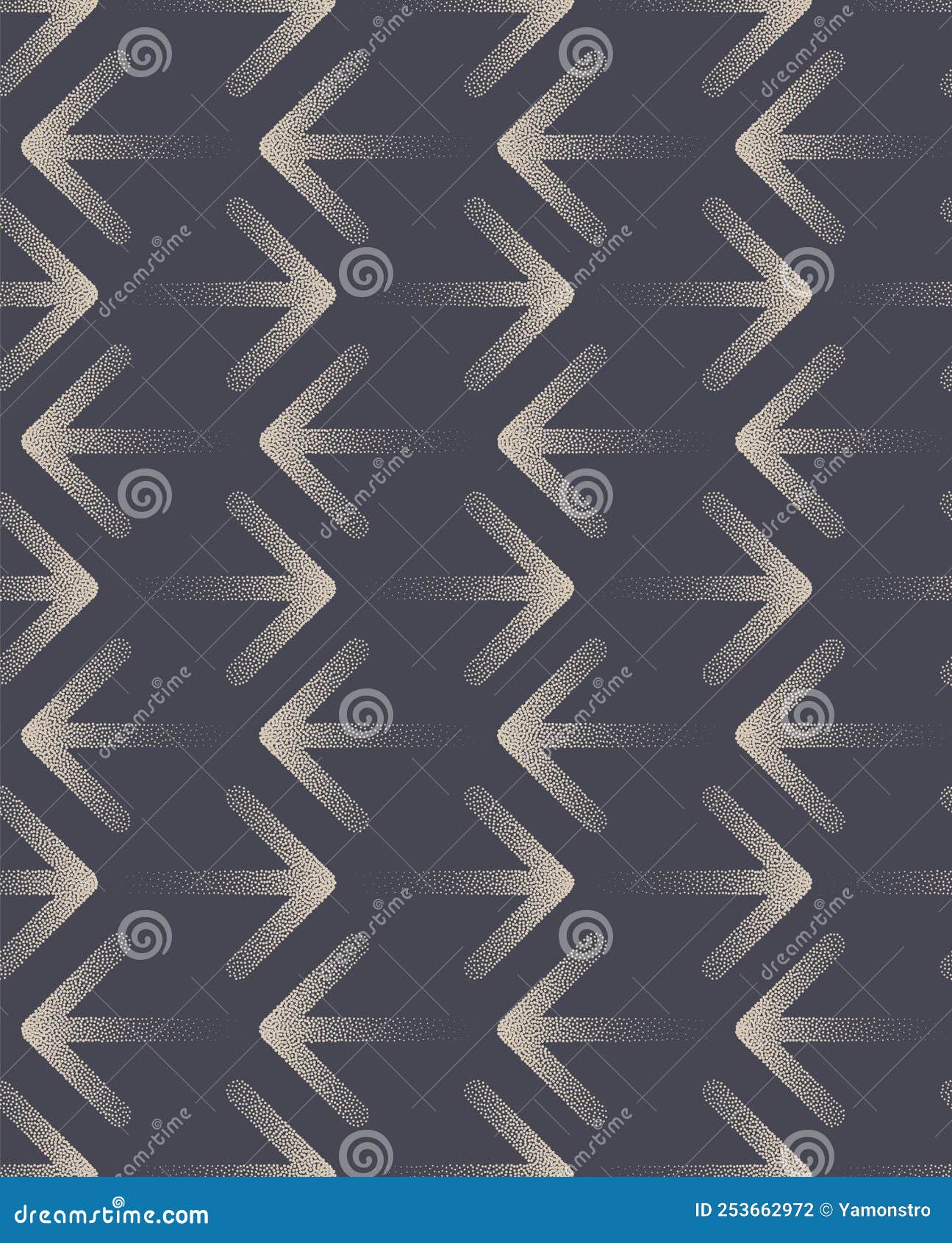 Back and Forth Arrows Stipple Seamless Pattern Vector Dotted Abstract ...