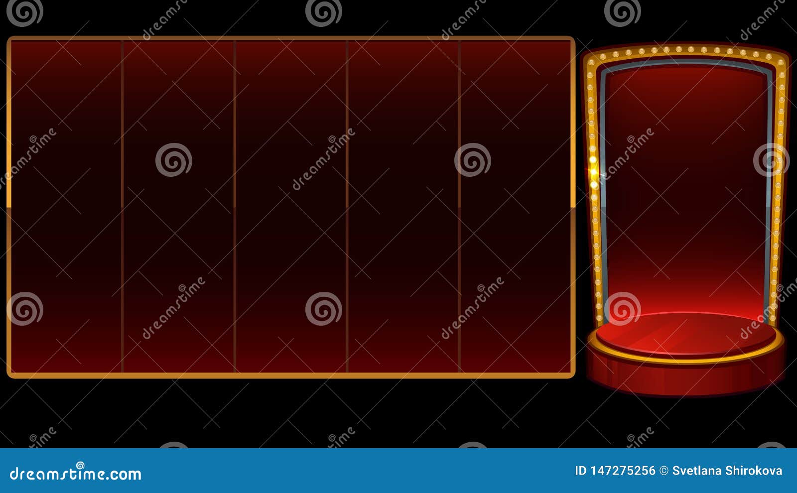 Red Background for Slots Game Stock Vector - Illustration of graphic ...