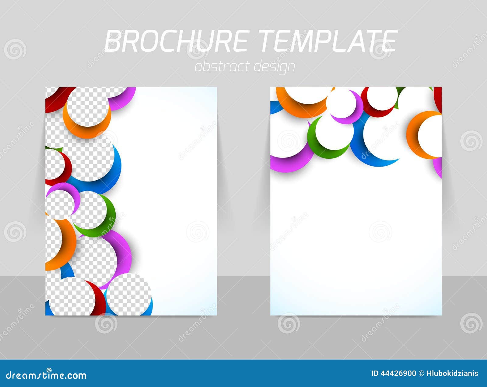 Back and Front Flyer Template Design Stock Vector - Illustration of ...