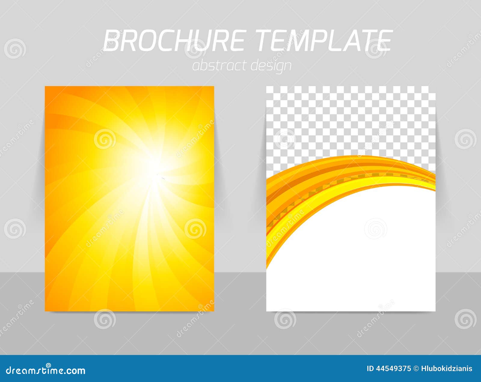 Back and Front Flyer Template Design Stock Vector - Illustration of ...