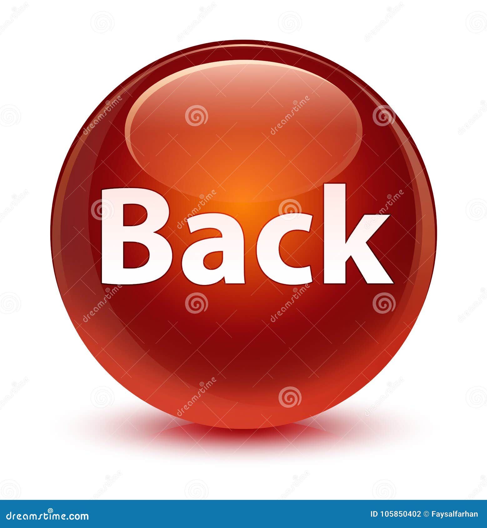 Back Glassy Brown Round Button Stock Illustration - Illustration of ...