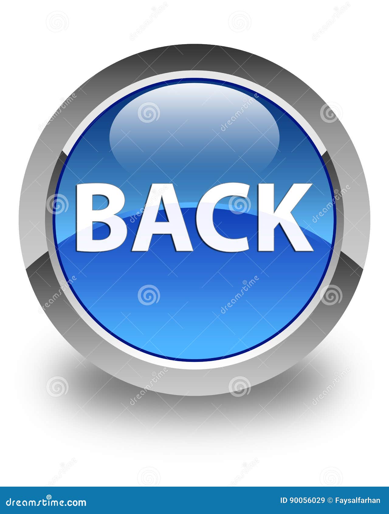 Back Glossy Blue Round Button Stock Illustration - Illustration of text ...
