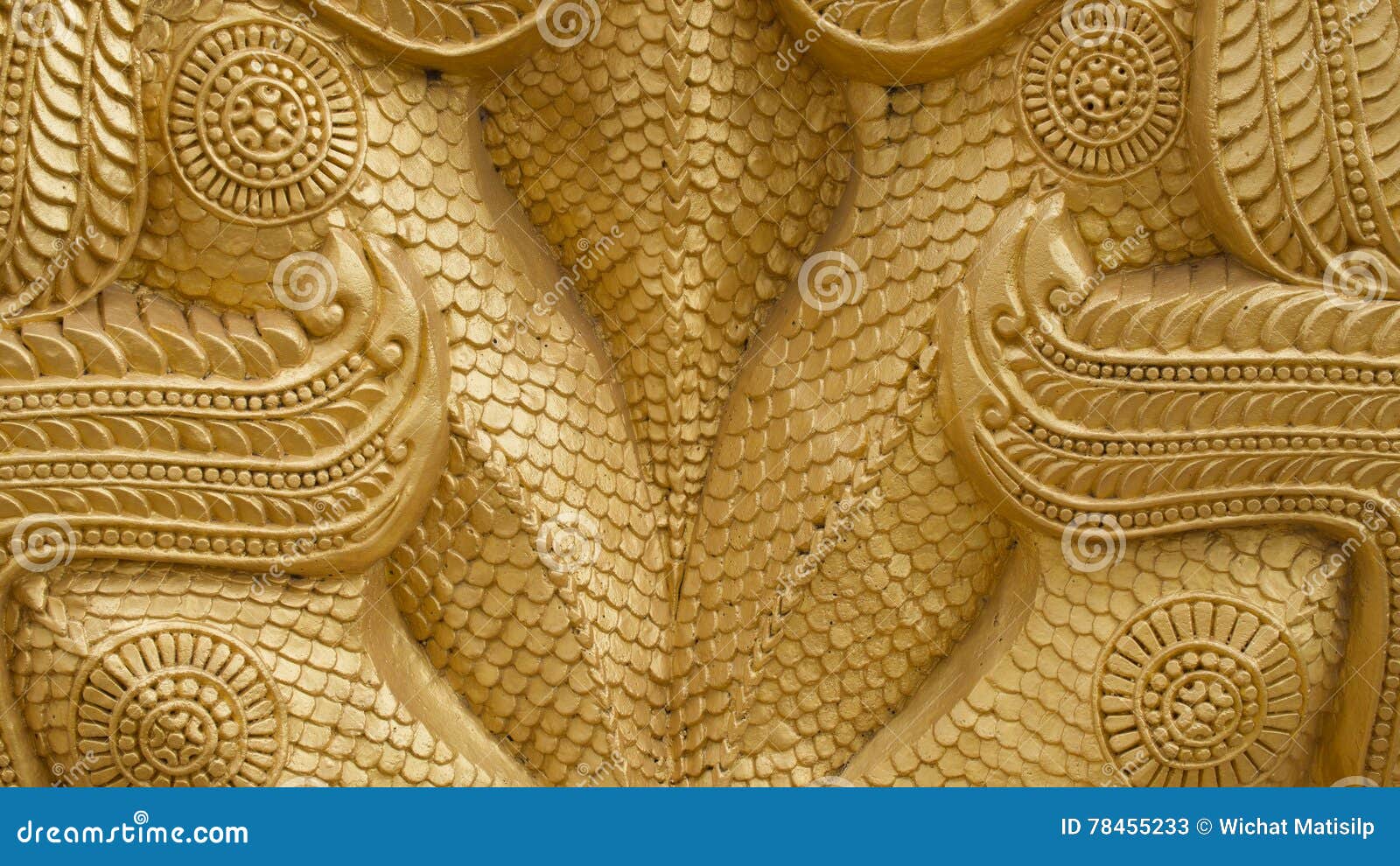 Back of Golden Dragon Texture Stock Image - Image of architecture ...