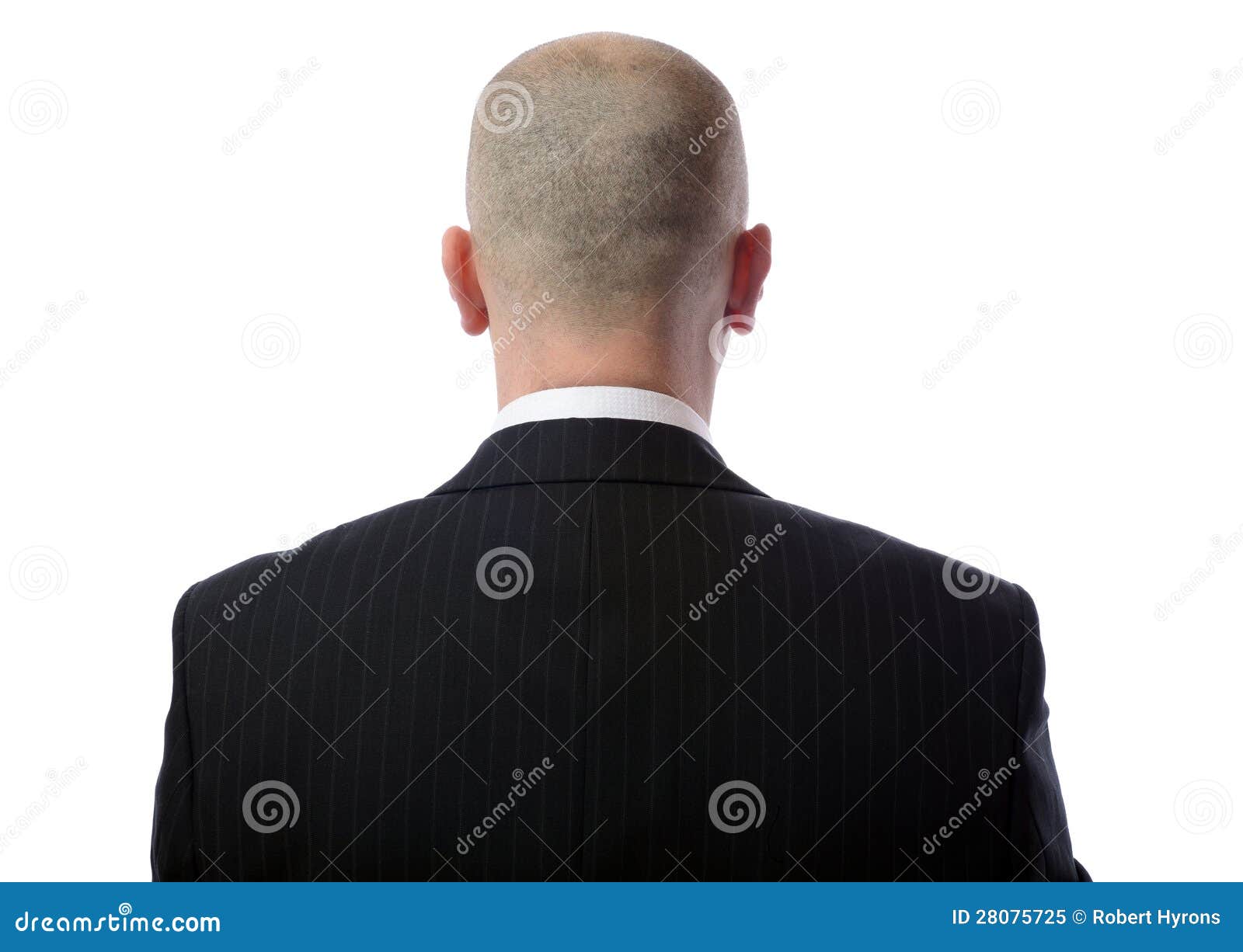 Back of head stock image. Image of businessman, intelligent - 28075725