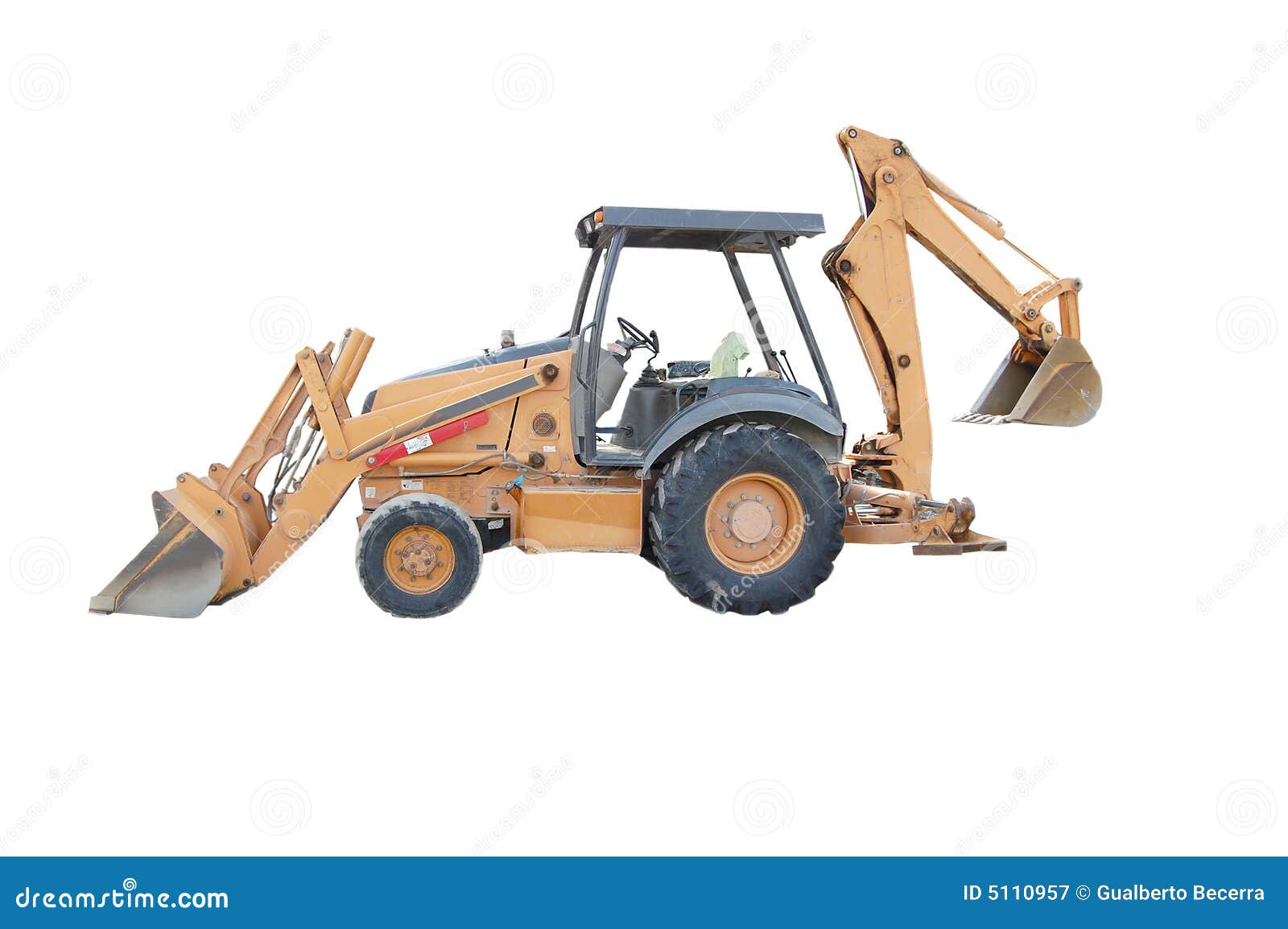Back Hoe stock image. Image of loader, industry, power - 5110957