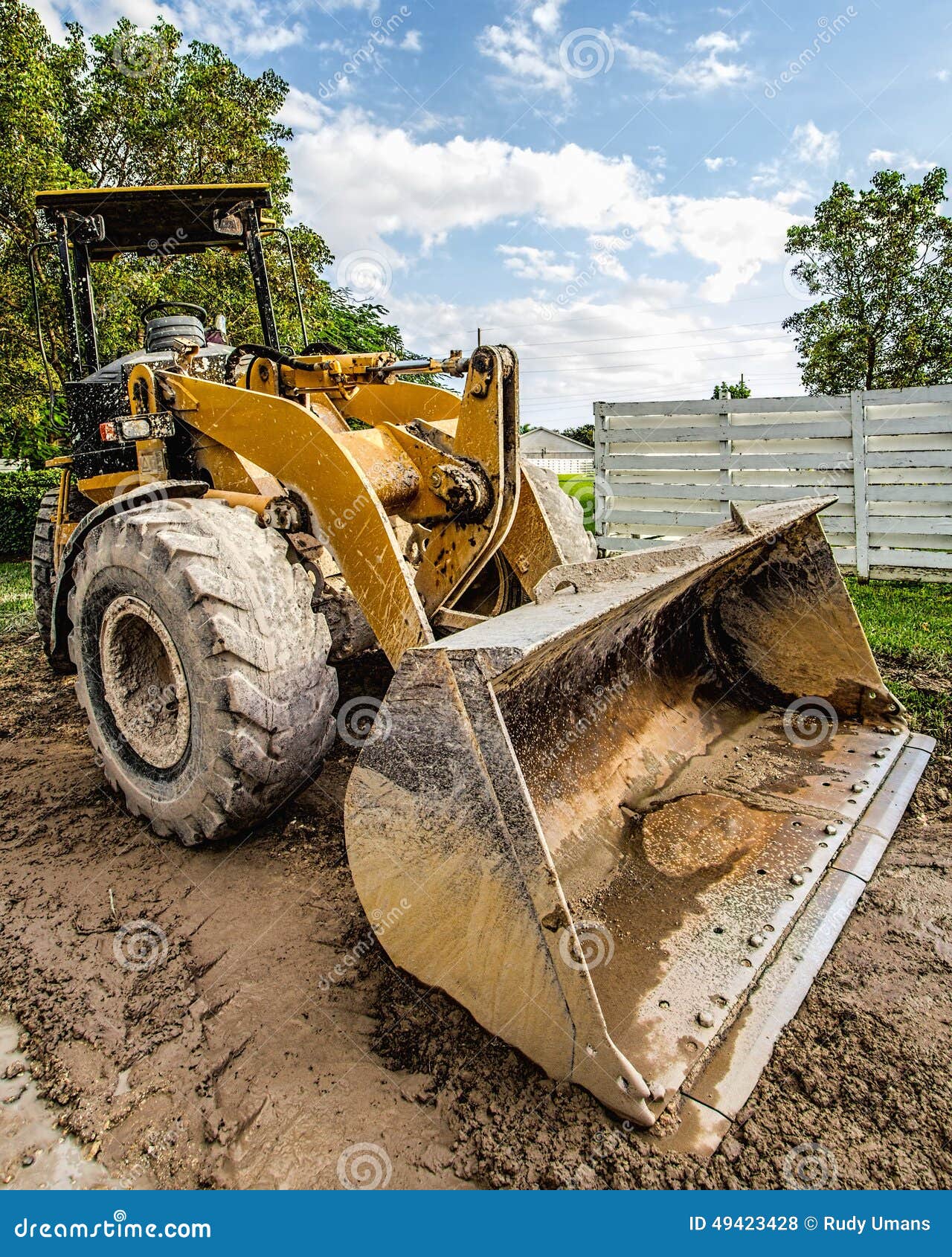 Back hoe stock photo. Image of bulldozer, excavating - 49423428