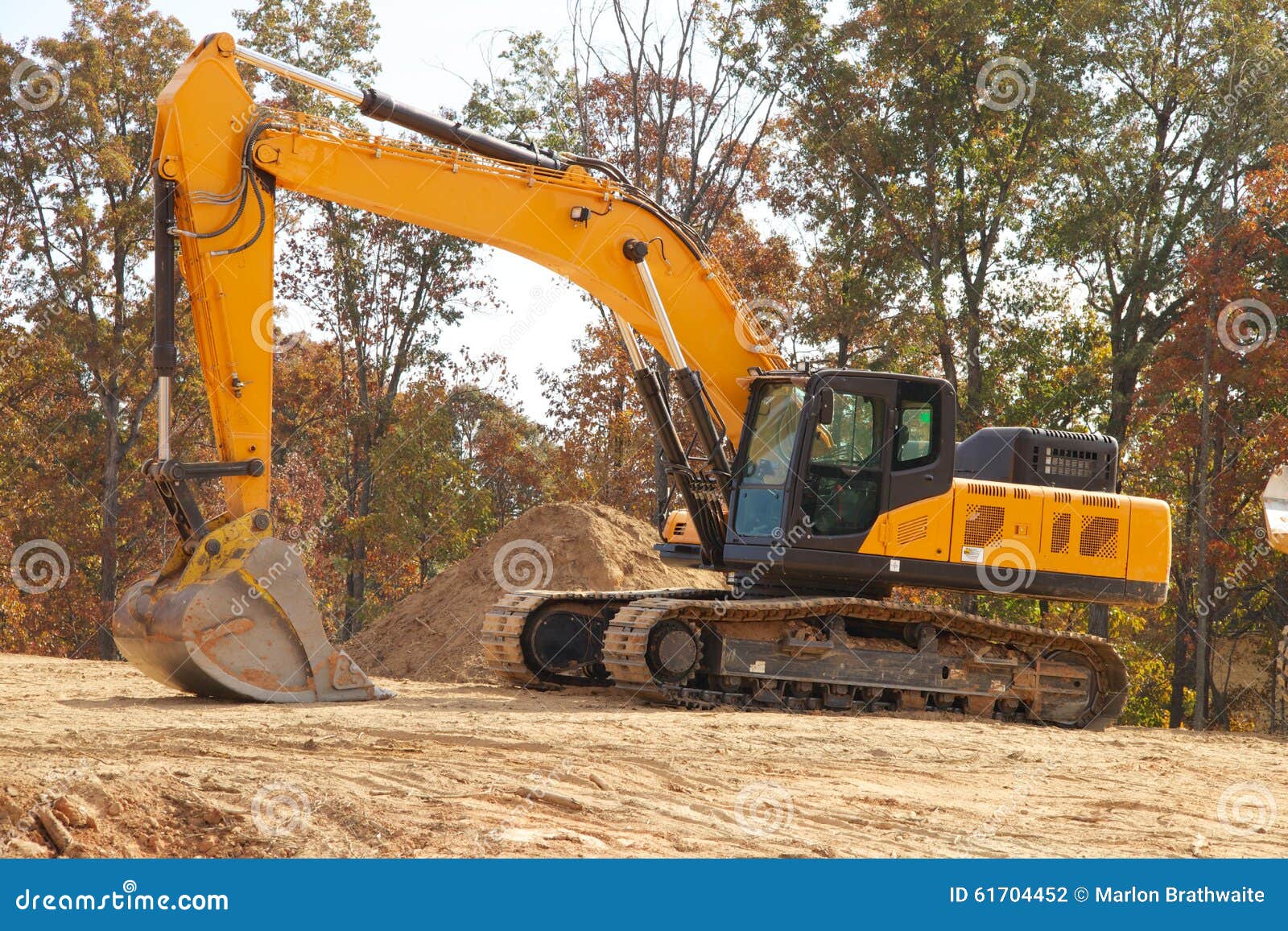 Back Hoe stock photo. Image of construction, back, dirt - 61704452