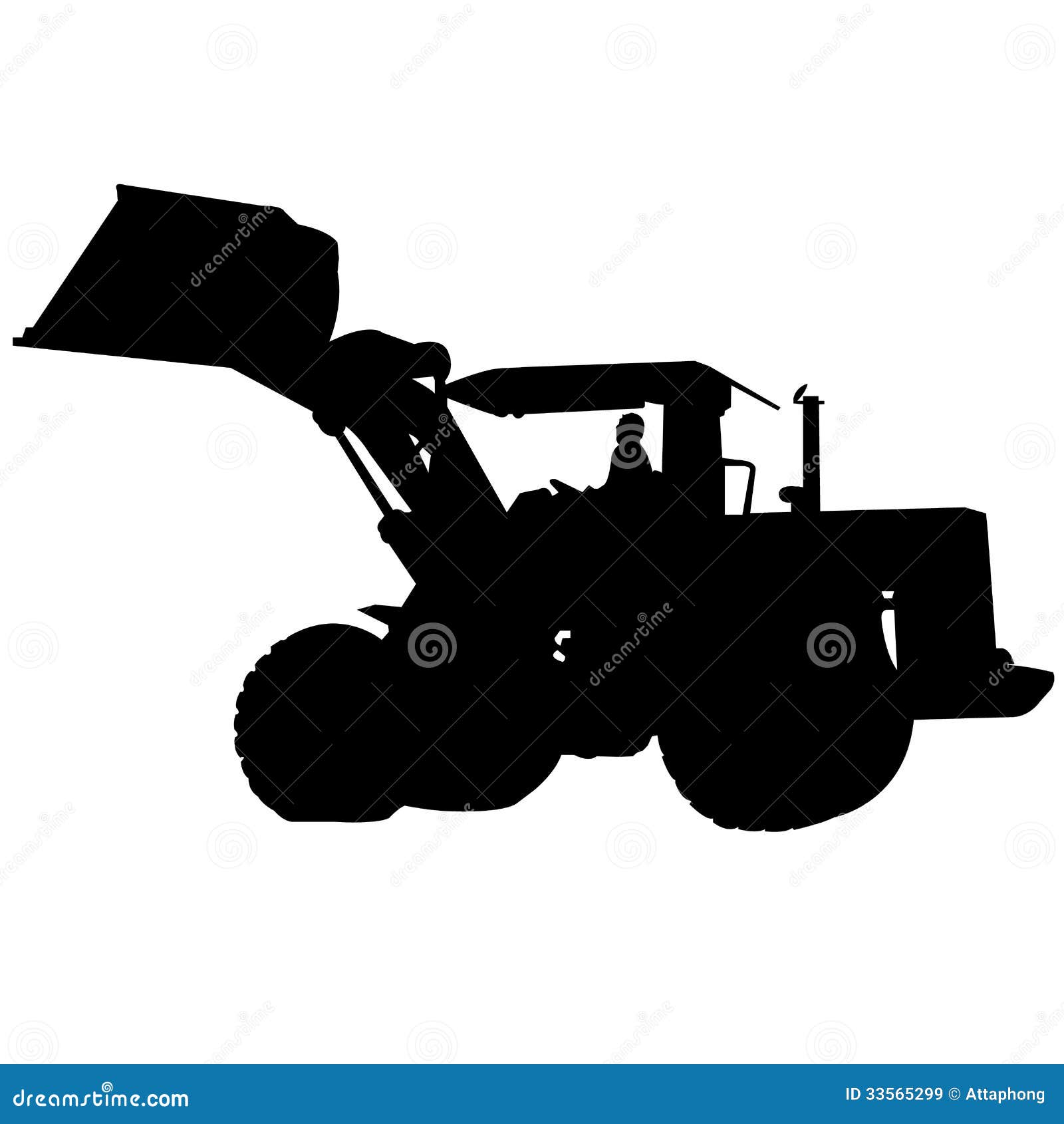 Back Hoe Silhouette Vector stock vector. Illustration of cars - 33565299