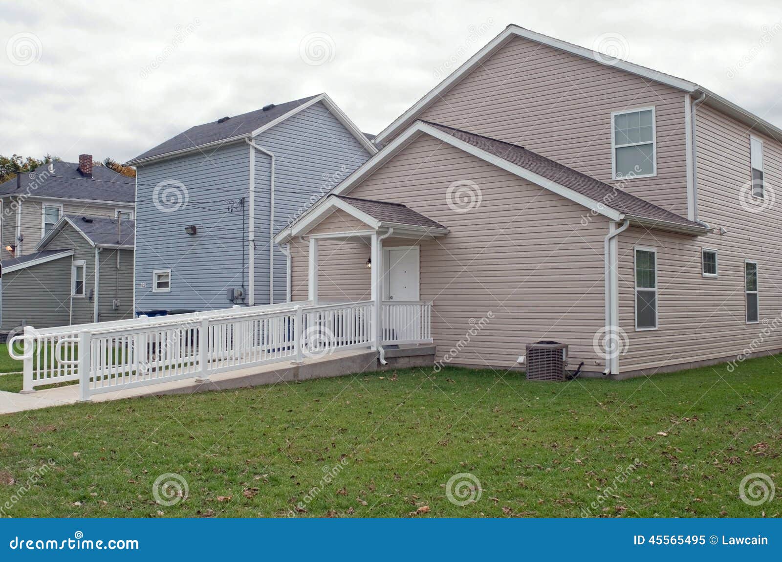 A Wheelchair Ramp, An Inclined Plane Installed In Addition To Or ...