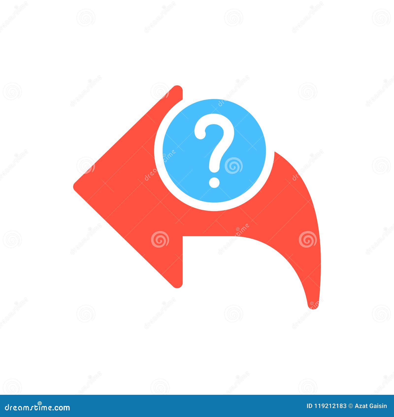 Back Icon, Arrows Icon with Question Mark. Back Icon and Help, How To ...