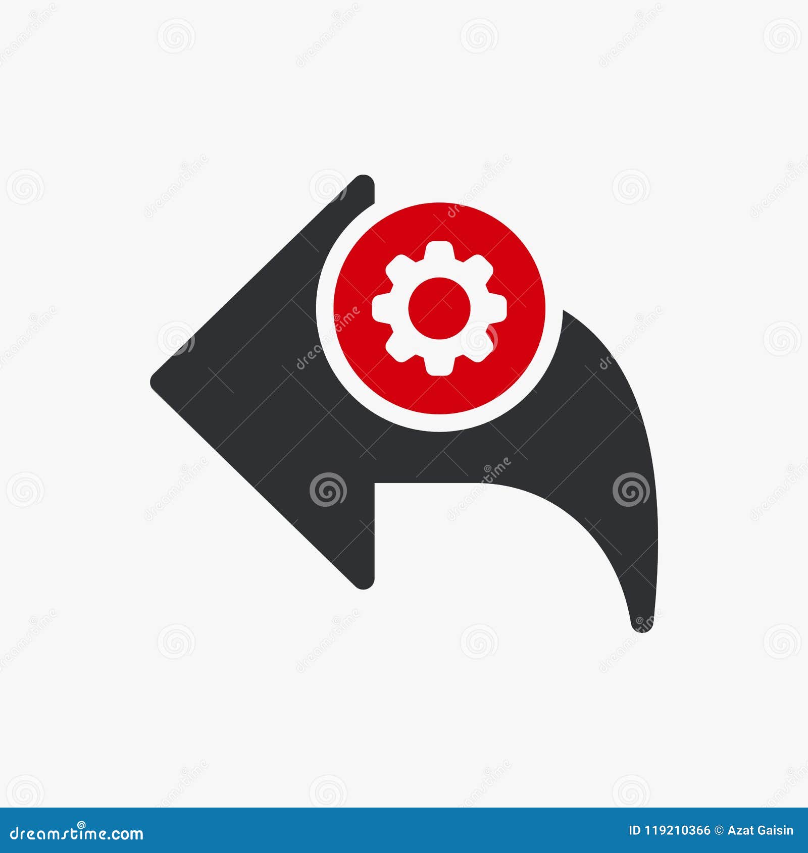 Back Icon, Arrows Icon with Settings Sign. Back Icon and Customize ...