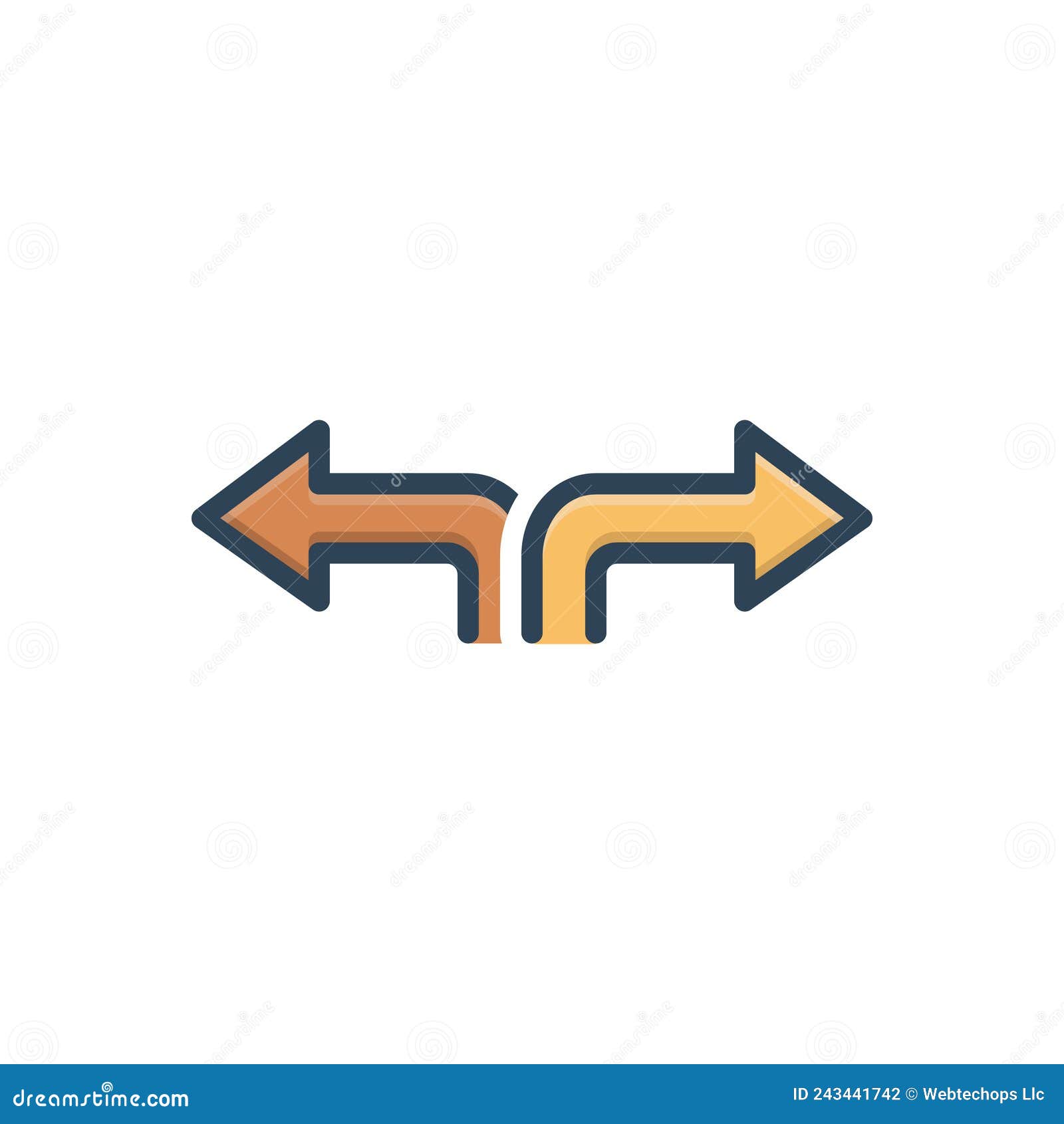 Color Illustration Icon for Back, Astern and Arrow Stock Illustration ...